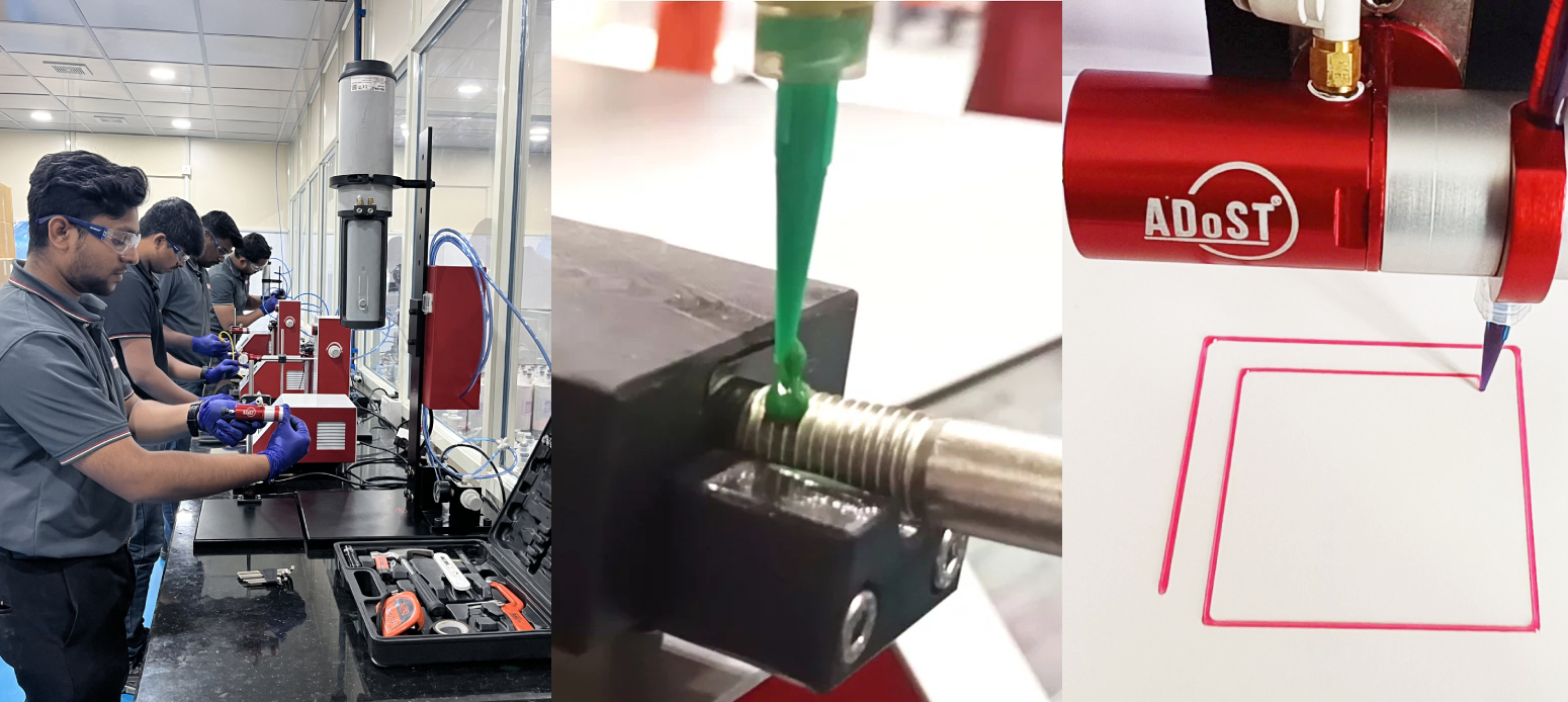 Industrial adhesive dispensing machine from ADoST